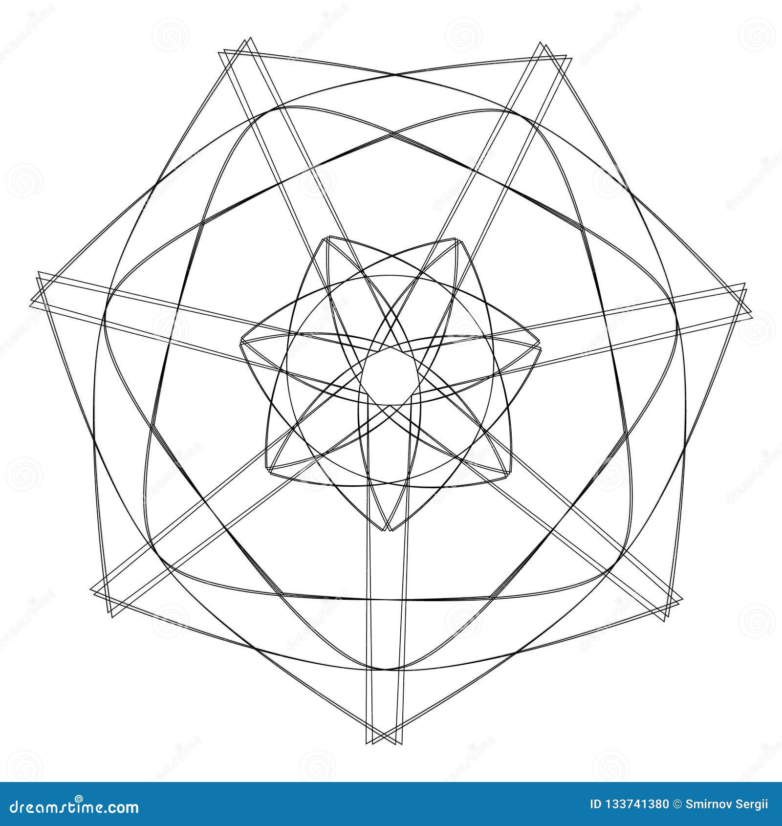 Geometry Minimalistic Artwork Poster with Simple Shape and Figure Stock ...