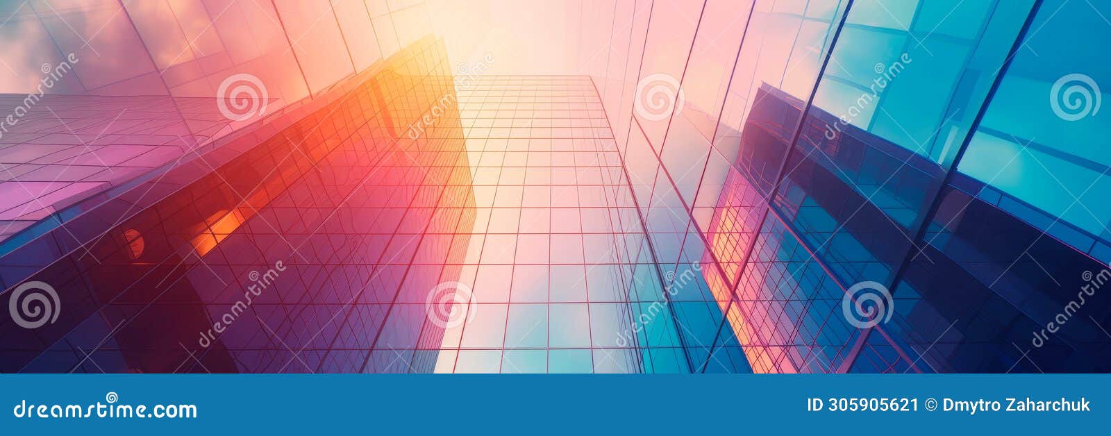 Geometry Modern Buildings and Structures with Gradients and Grainy ...