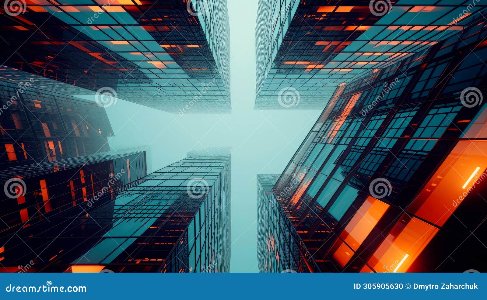 Geometry Modern Buildings and Structures with Gradients and Grainy Effects. Stock Photo - Image ...