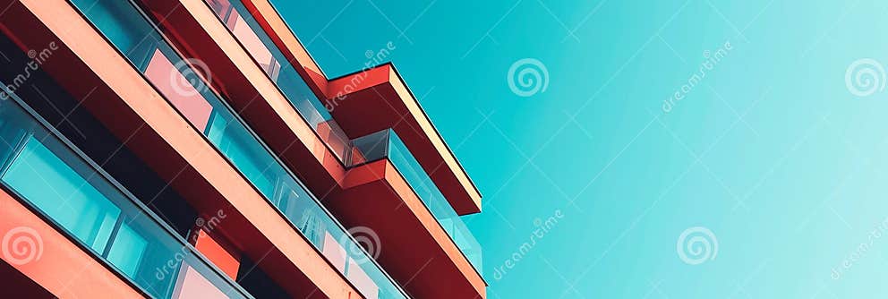 Geometry Modern Buildings and Structures with Gradients and Grainy ...