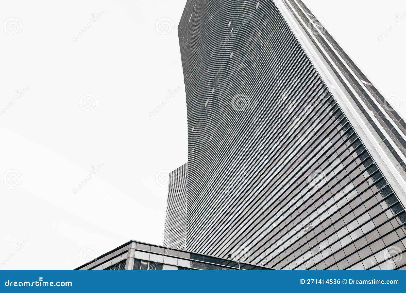 The Geometry of Modern Urban Architecture is Reflected in the Glass ...