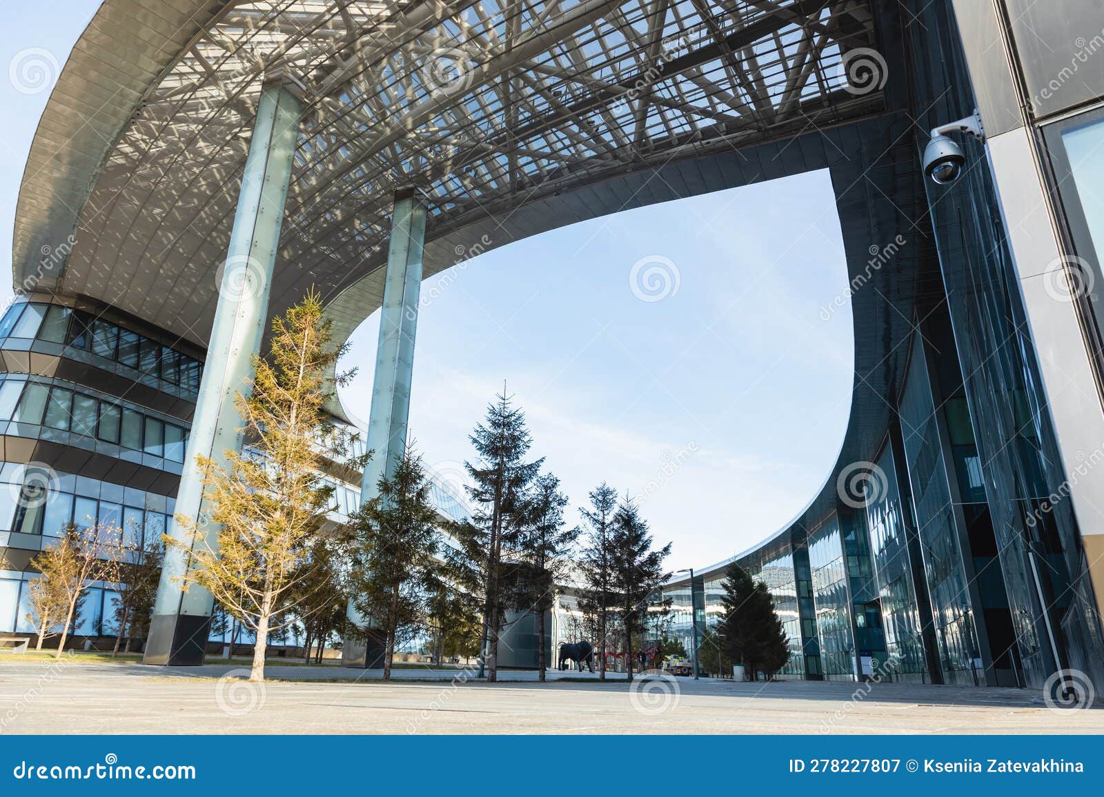 The Geometry of Modern Urban Architecture is Reflected in the Glass ...