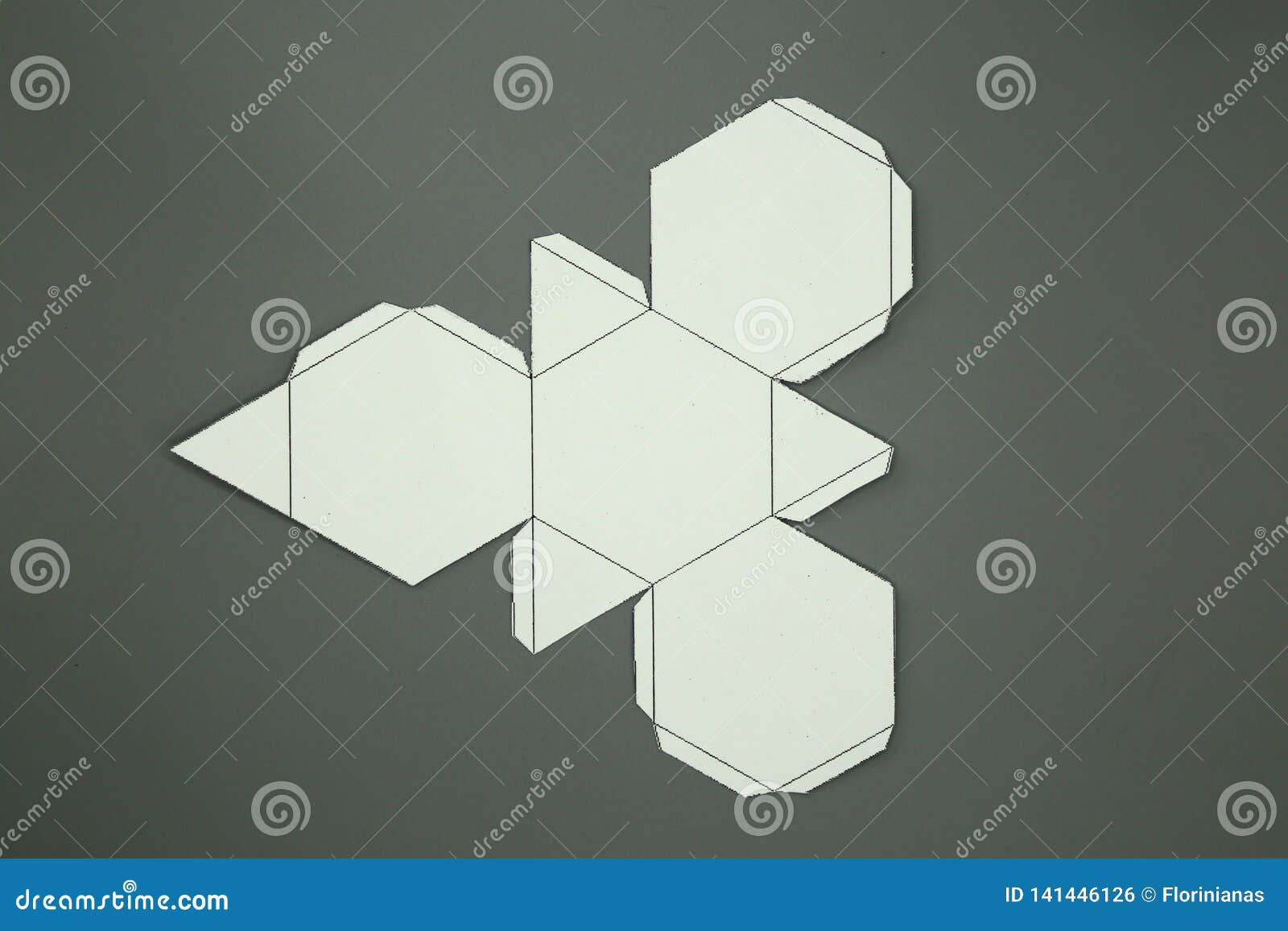 Geometry Net of Archimedean Solid Truncated Tetrahedron. 2-dimensional ...