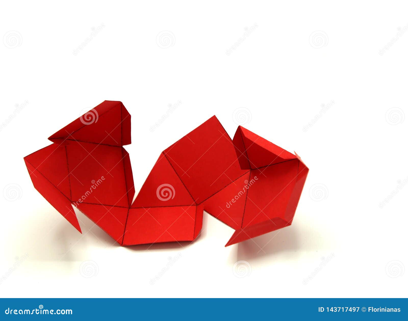 Geometry Net of Cuboctahedron. 2 Dimensional Shape Foldable To Form a ...
