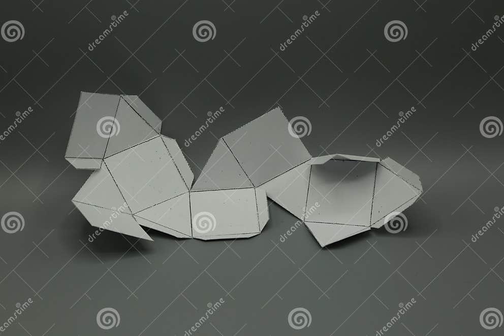 Geometry Net of Cuboctahedron. 2 Dimensional Shape Foldable To Form a ...