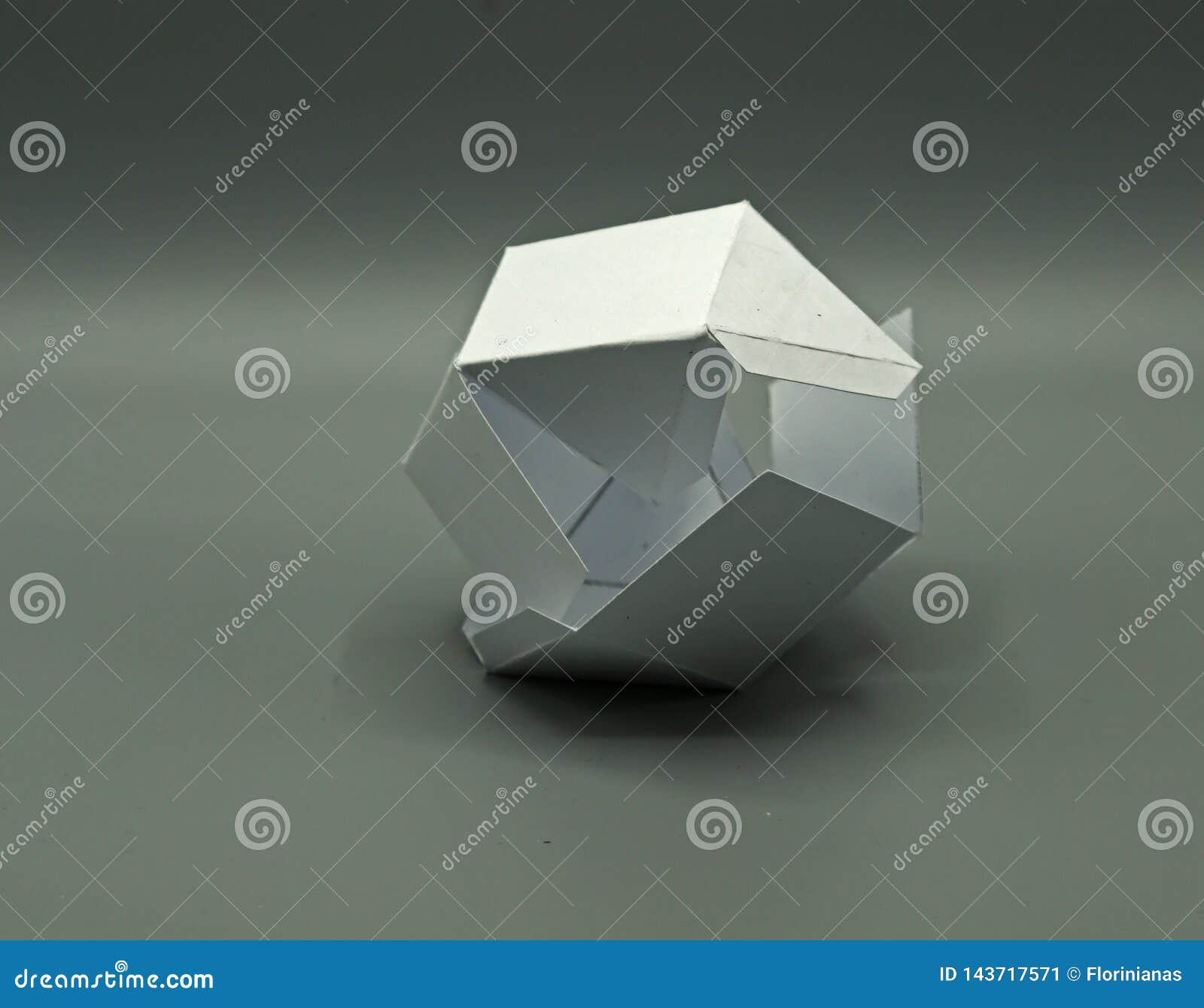 Geometry Net of Cuboctahedron. 2 Dimensional Shape Foldable To Form a ...