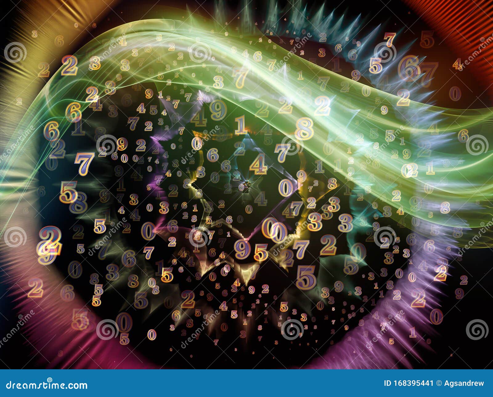 Digital Spiral Source stock image. Image of spiral, geometry - 168395441