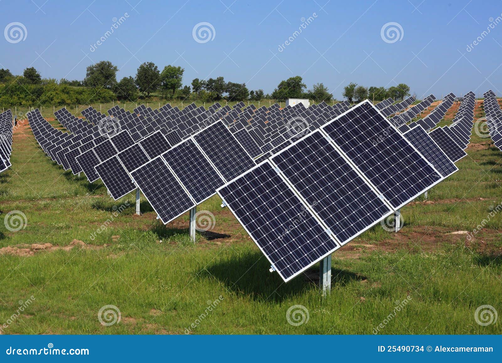 Geometry of Photovoltaic Panels Stock Photo - Image of economical ...