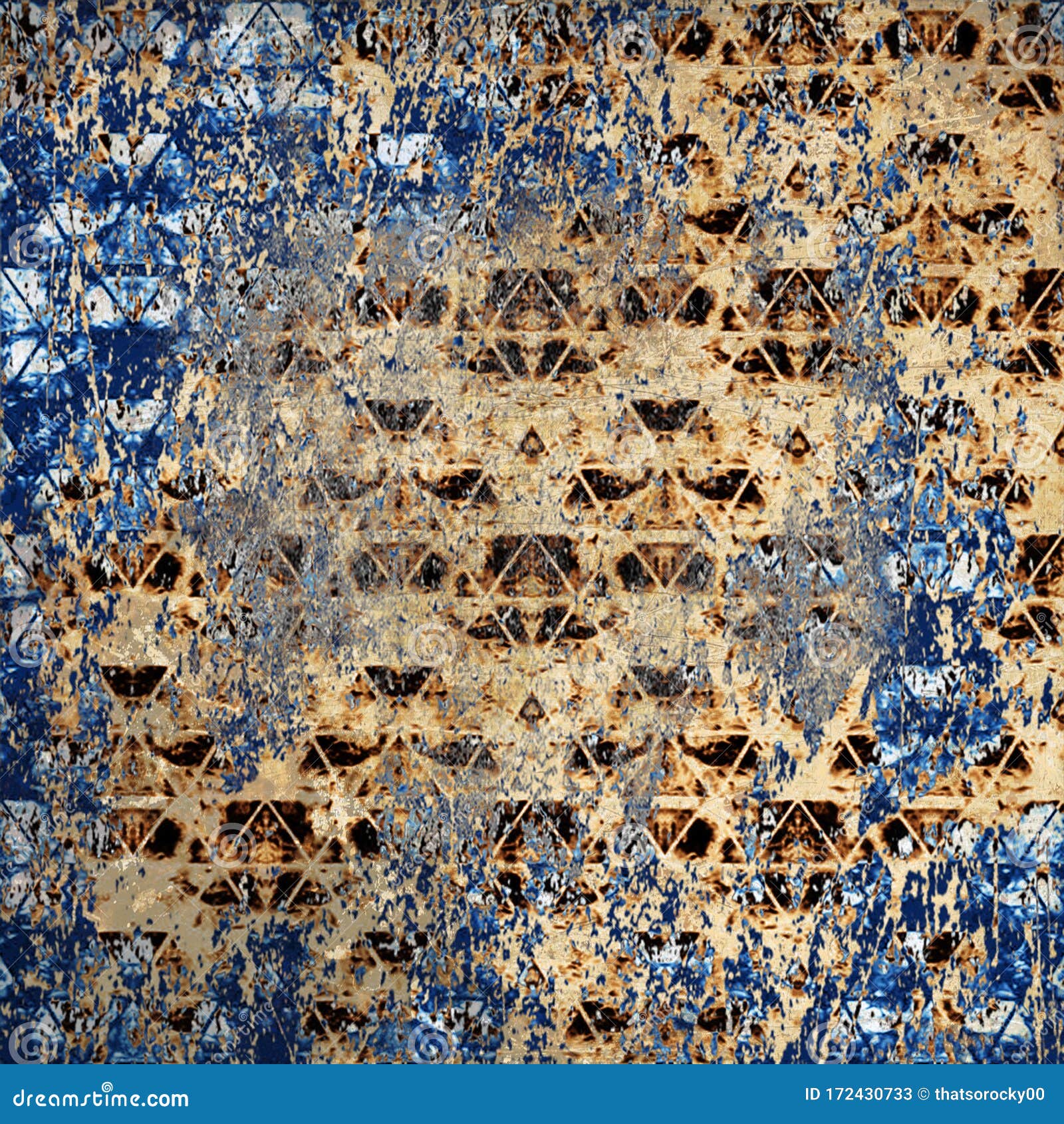 Geometry Repeat Pattern with Texture Background Stock Illustration ...