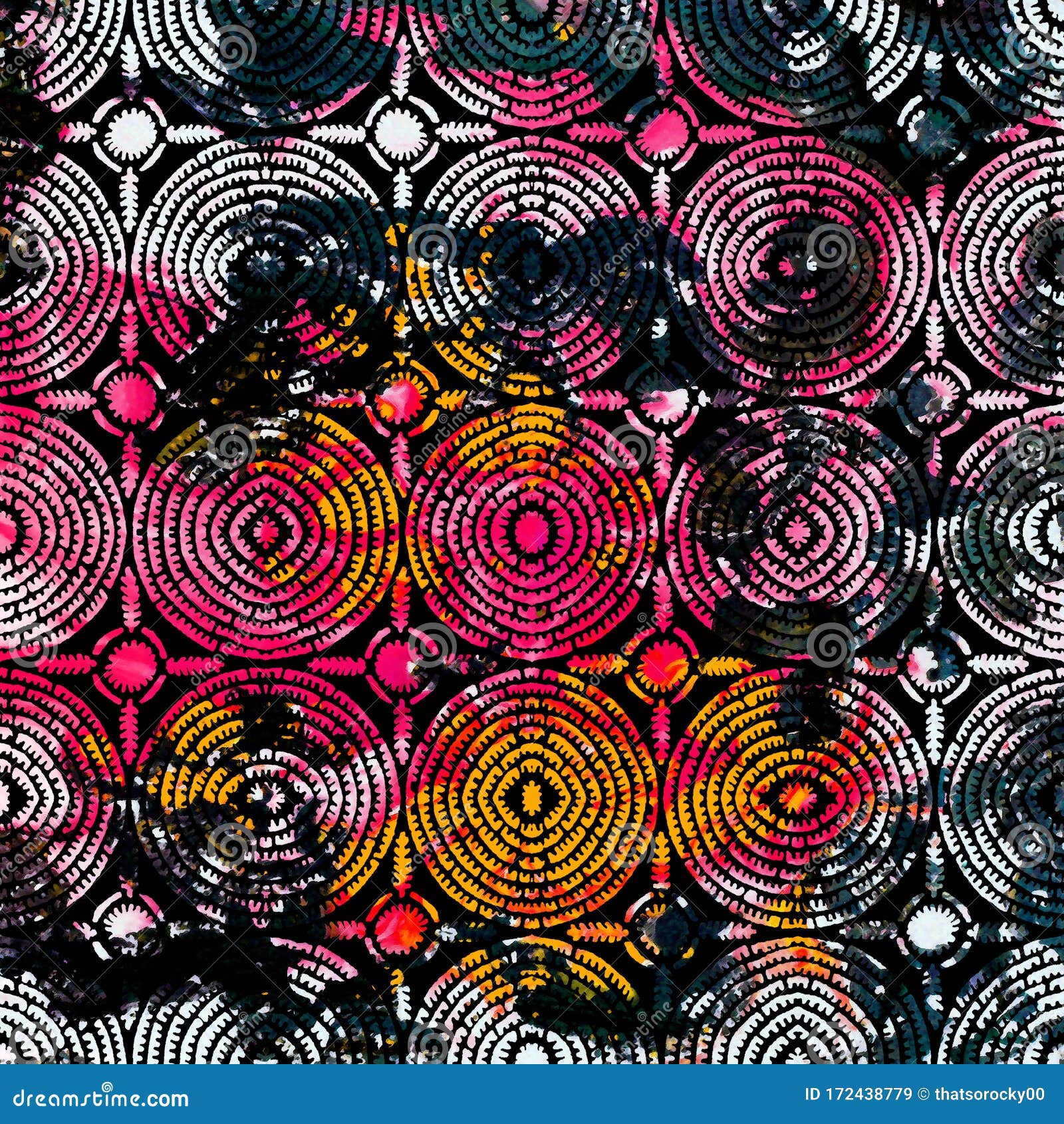 Geometry Repeat Pattern with Texture Background Stock Illustration ...