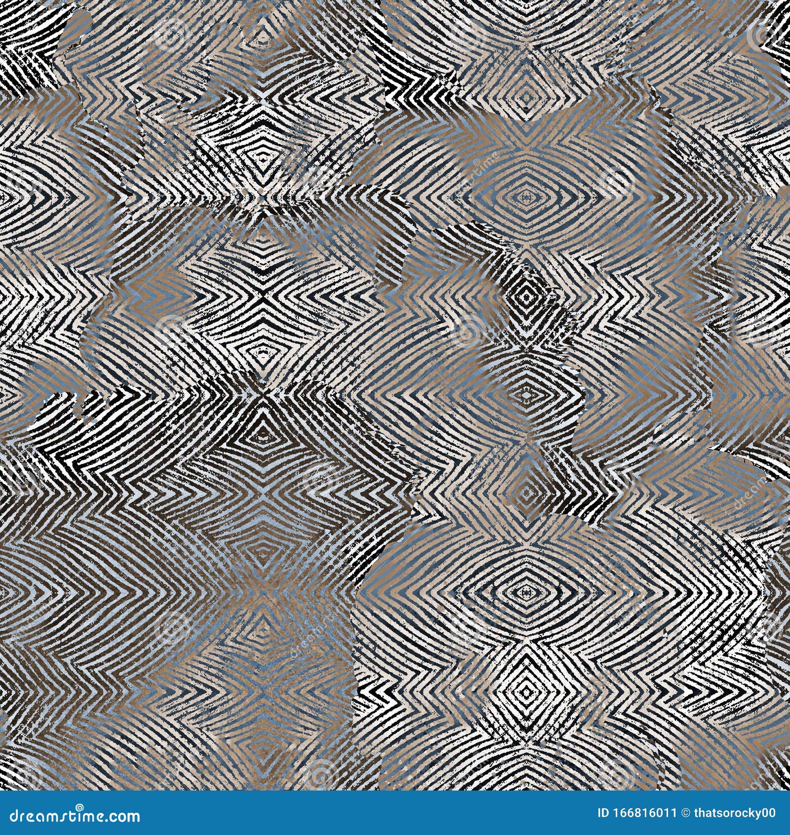 Geometry Repeat Pattern with Texture Background Stock Illustration ...