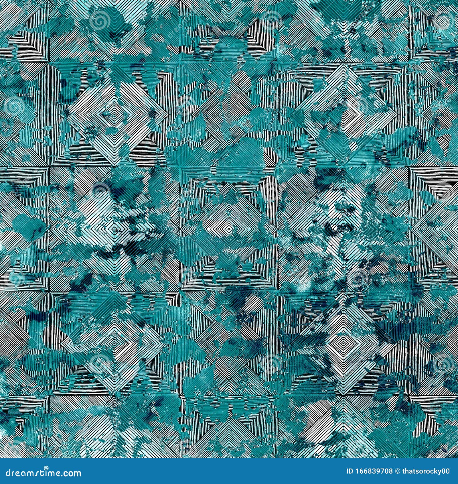 Geometry Repeat Pattern with Texture Background Stock Illustration ...