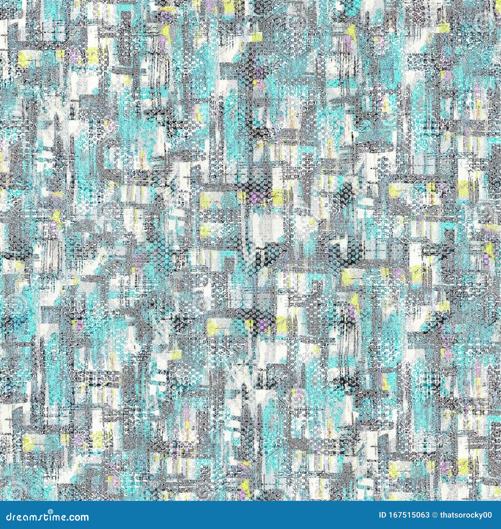 Geometry Repeat Pattern with Texture Background Stock Illustration ...