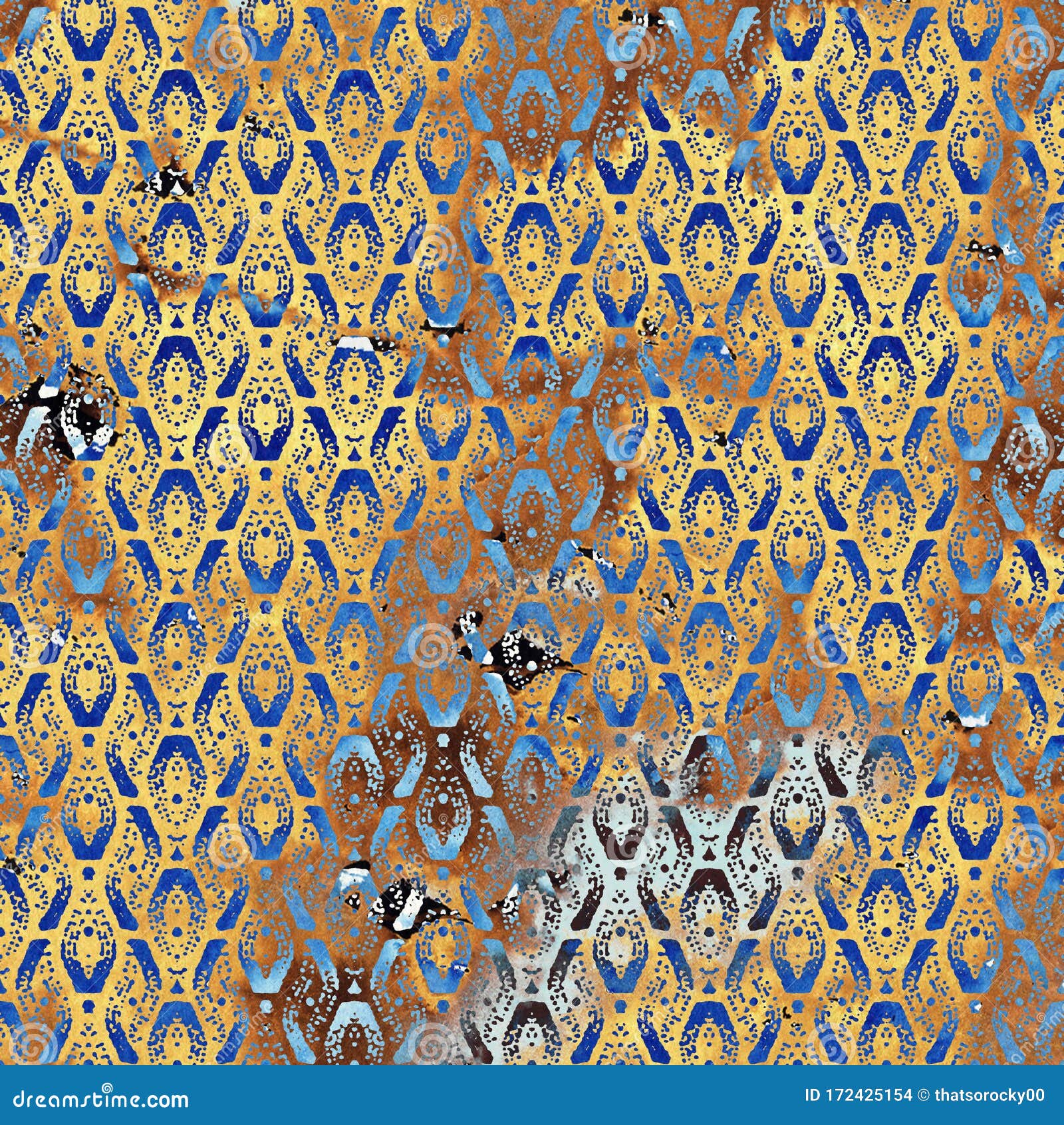 Geometry Repeat Pattern with Texture Background Stock Illustration ...