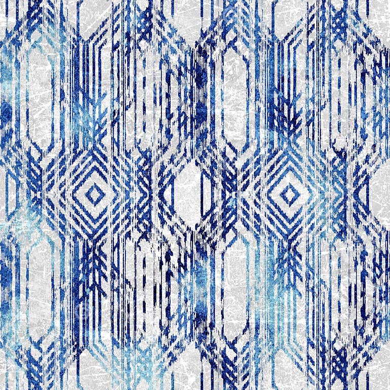 Geometry Repeat Pattern with Texture Background Stock Illustration ...