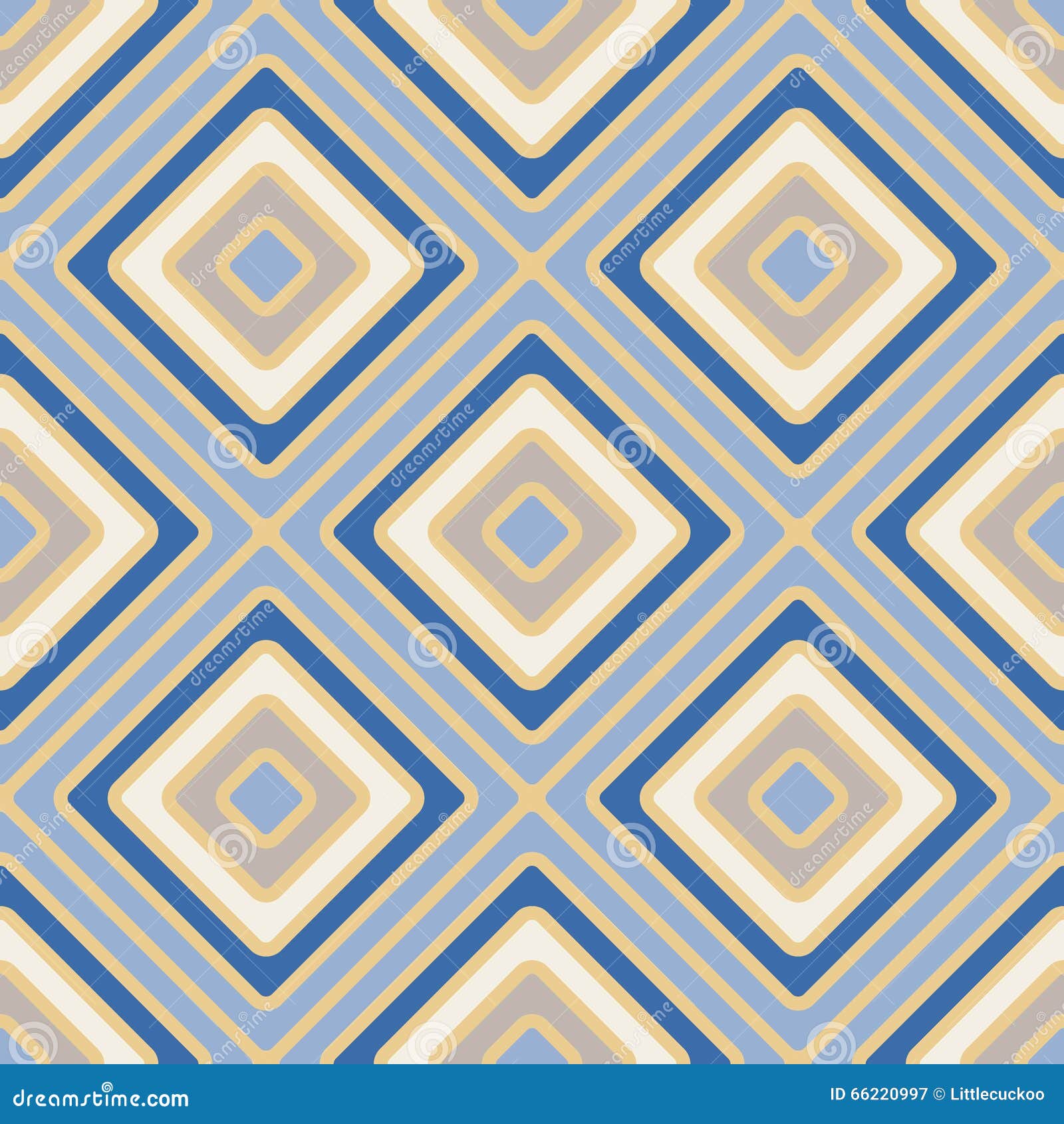 Geometry Rhombus Vector Seamless Pattern Stock Vector - Illustration of ...