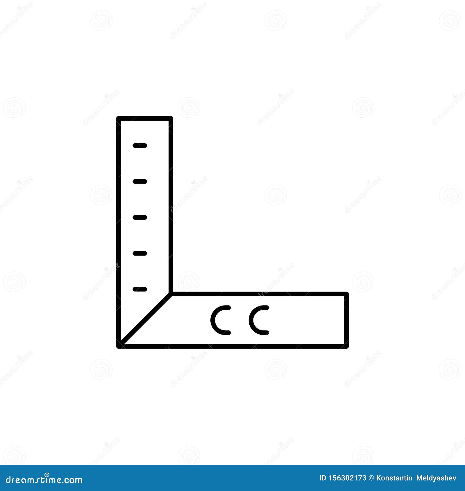 Geometry, Ruler Icon. Simple Thin Line, Outline Vector Of Construction ...
