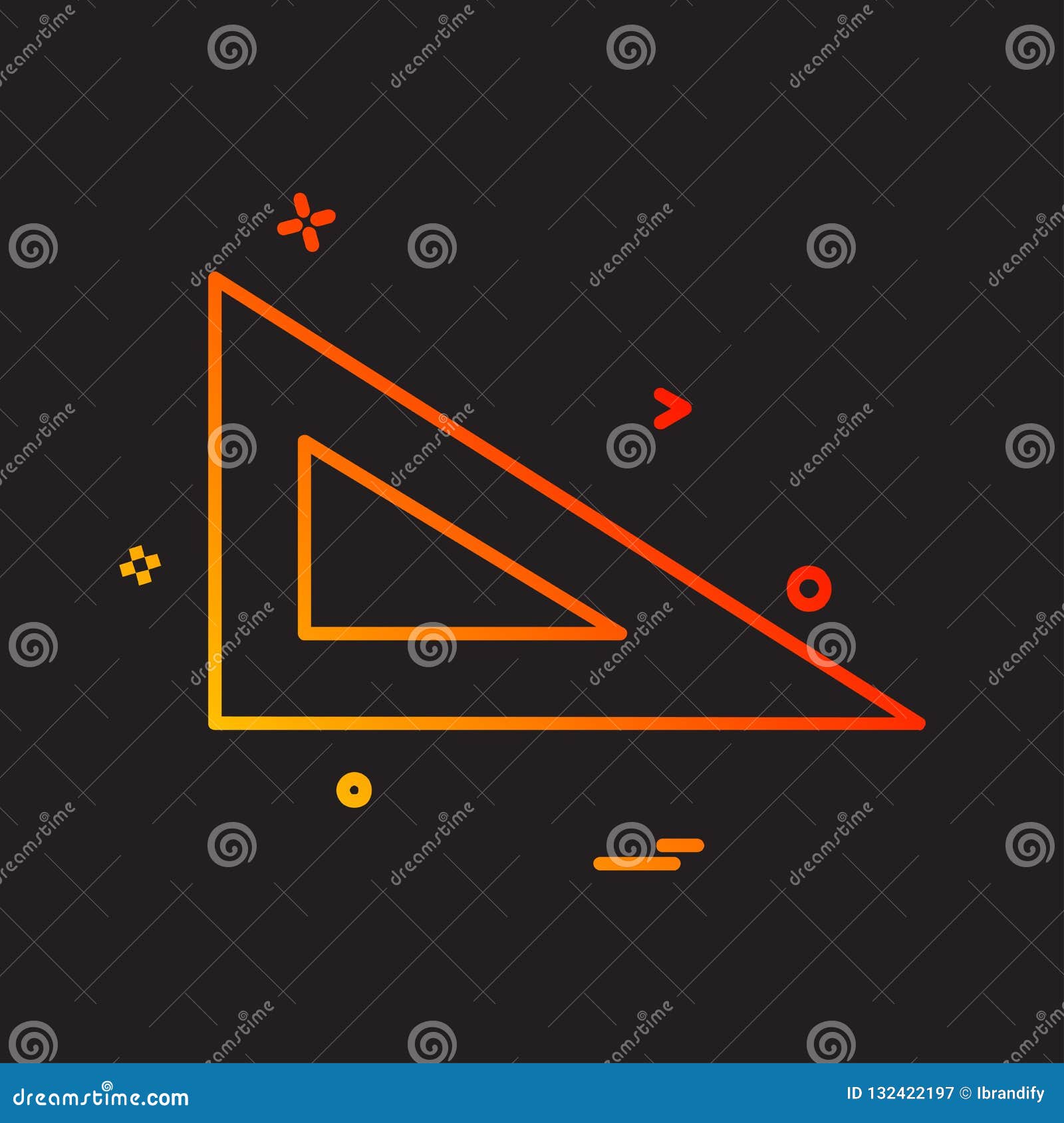 Geometry Scale Icon Design Vector Stock Vector - Illustration of line ...