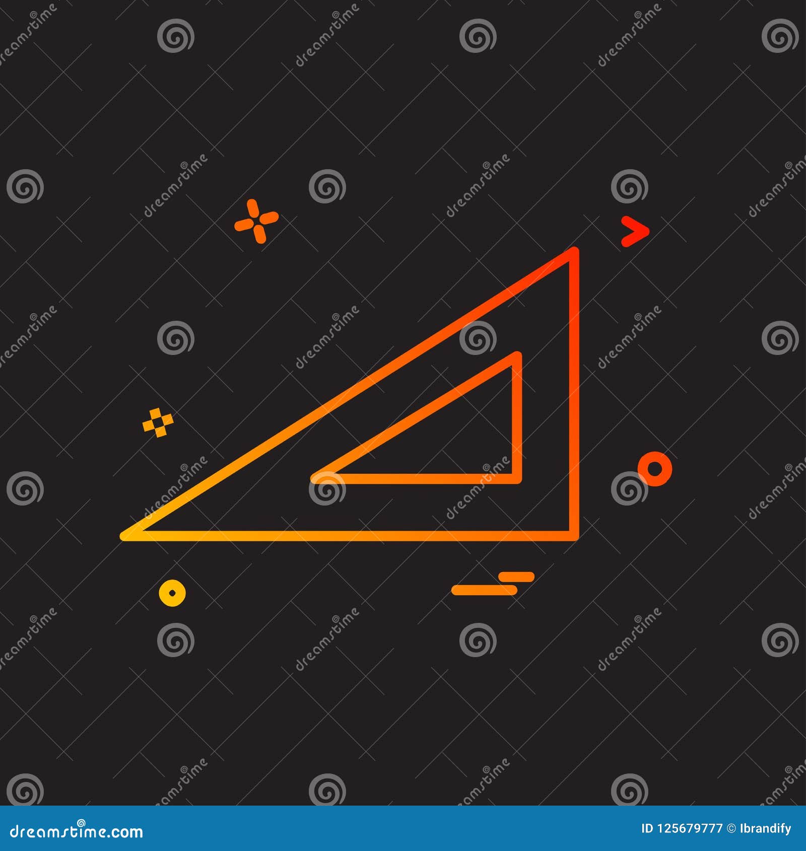 Geometry Scale Icon Design Vector Stock Vector - Illustration of ...