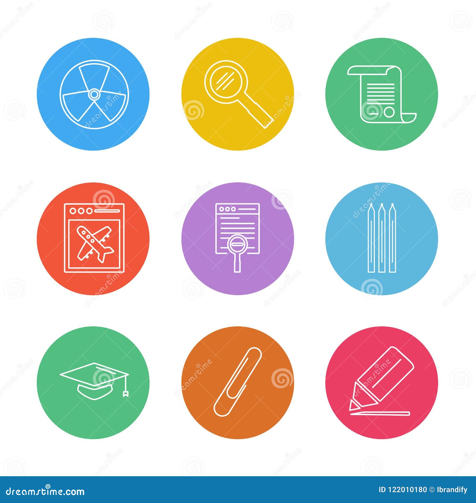 Geometry , Science , Education , Studies , Eps Icons Set Vector Stock ...