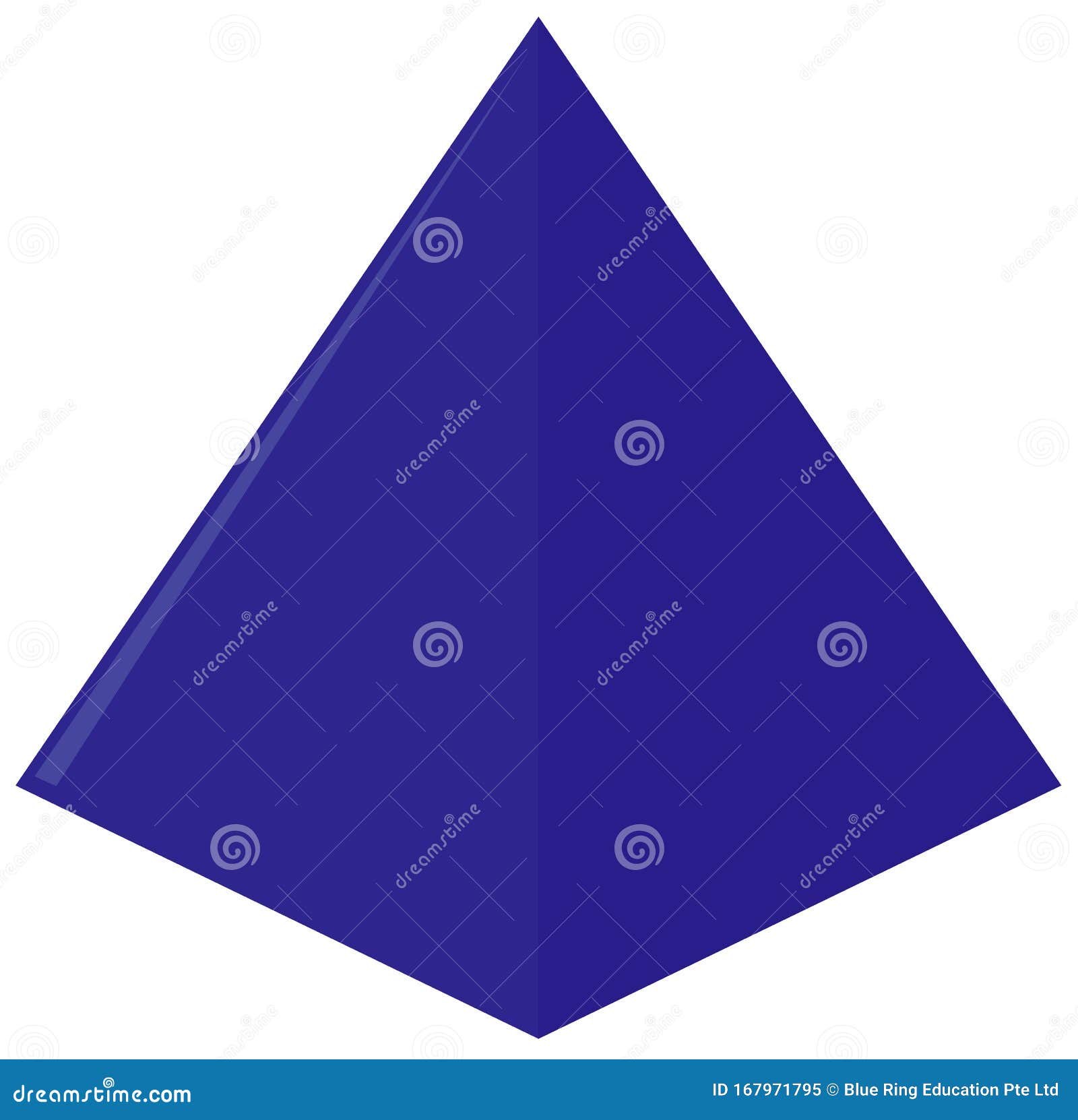 Geometry Shape of Triangle in Blue Stock Vector - Illustration of ...