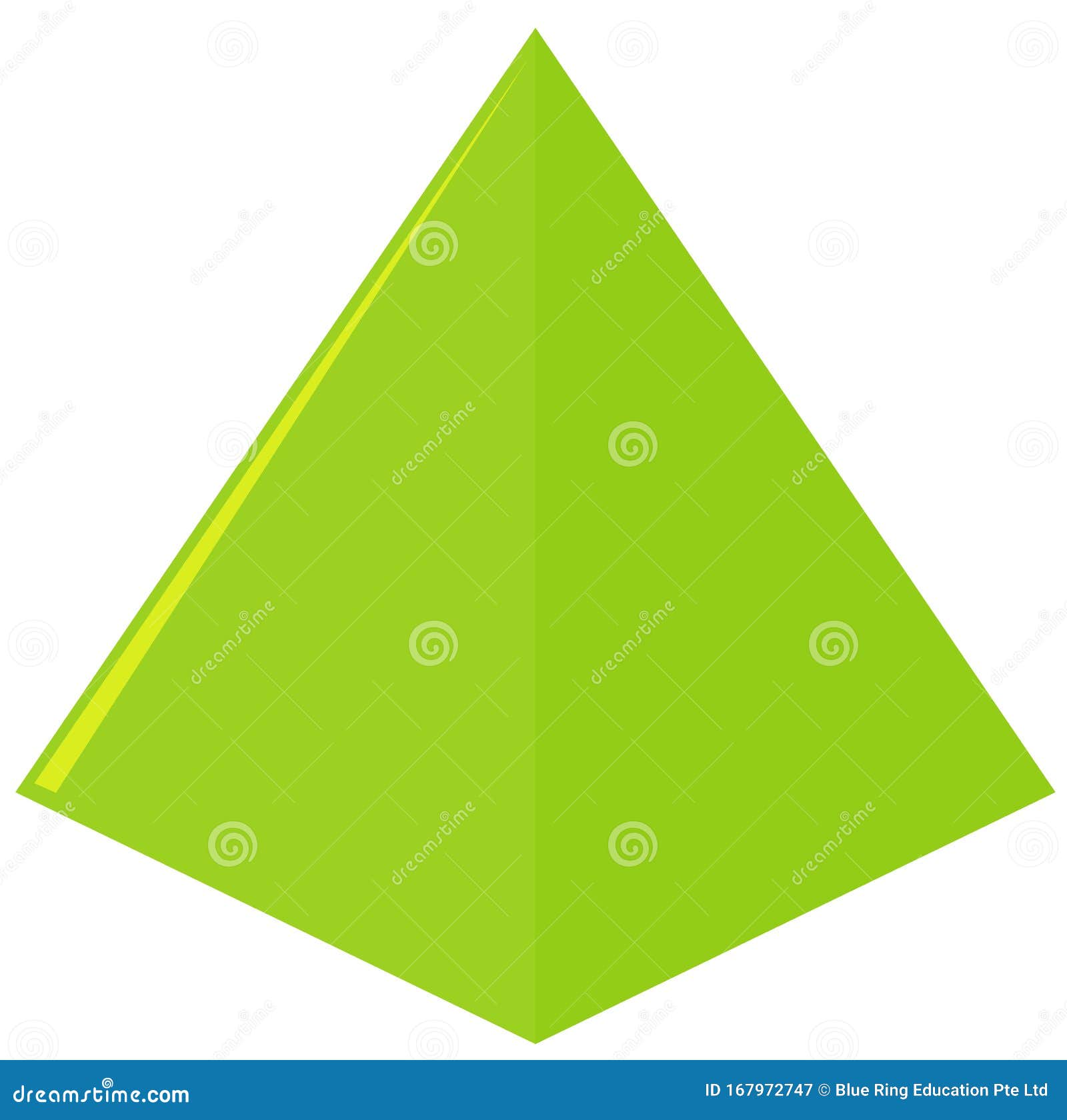 Geometry Shape of Triangle in Green Stock Vector - Illustration of ...