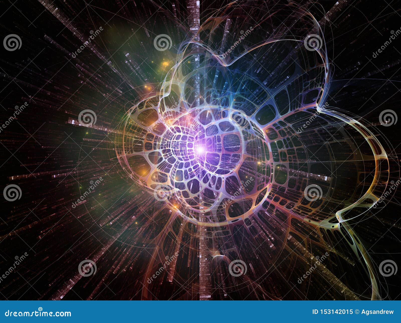 Geometry of Space stock illustration. Illustration of silicon - 153142015