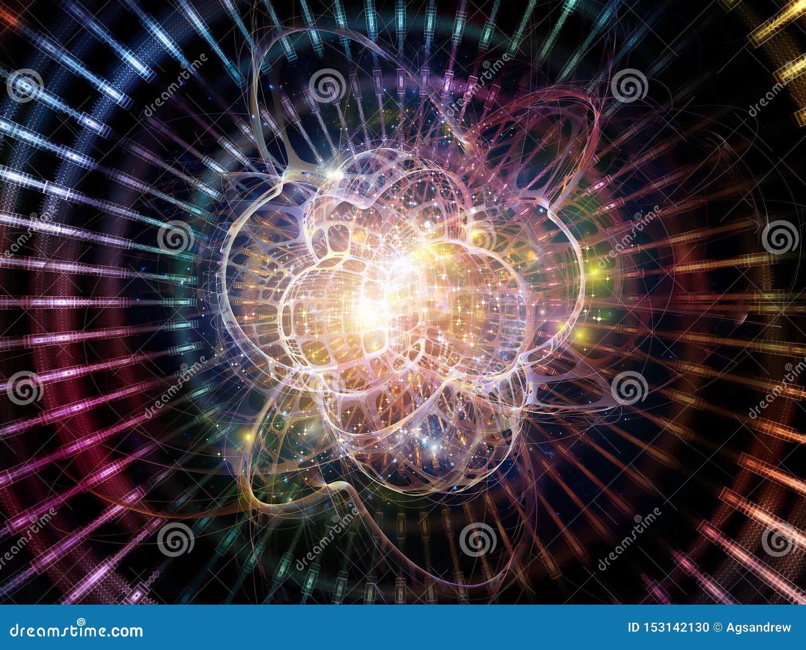 Geometry of Space stock illustration. Illustration of composition ...