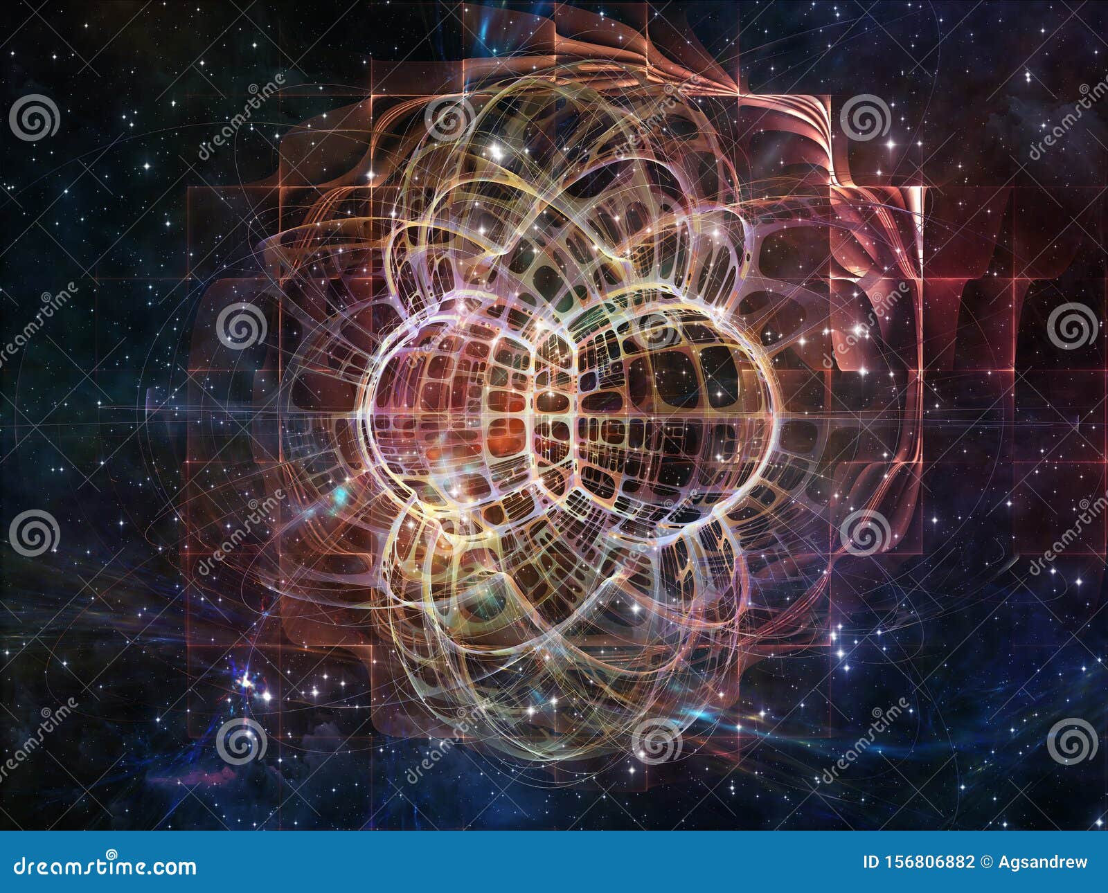 Geometry of Space stock illustration. Illustration of math - 156806882