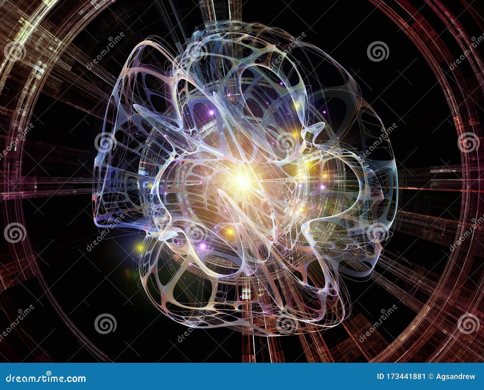 Geometry of Space stock illustration. Illustration of mathematics ...