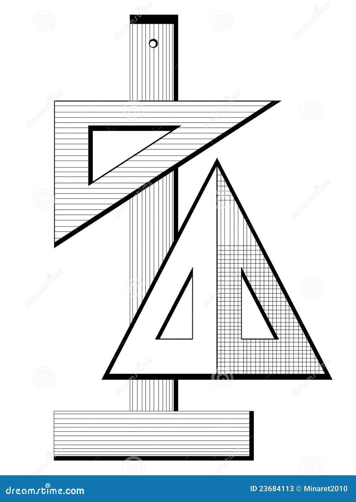 Geometry squares and lines stock vector. Illustration of education ...