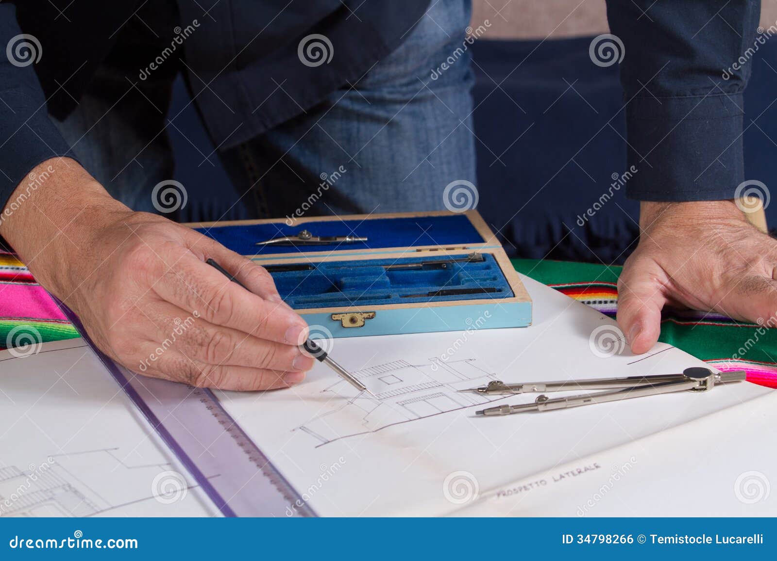 Geometry stock photo. Image of house, construction, instrument - 34798266