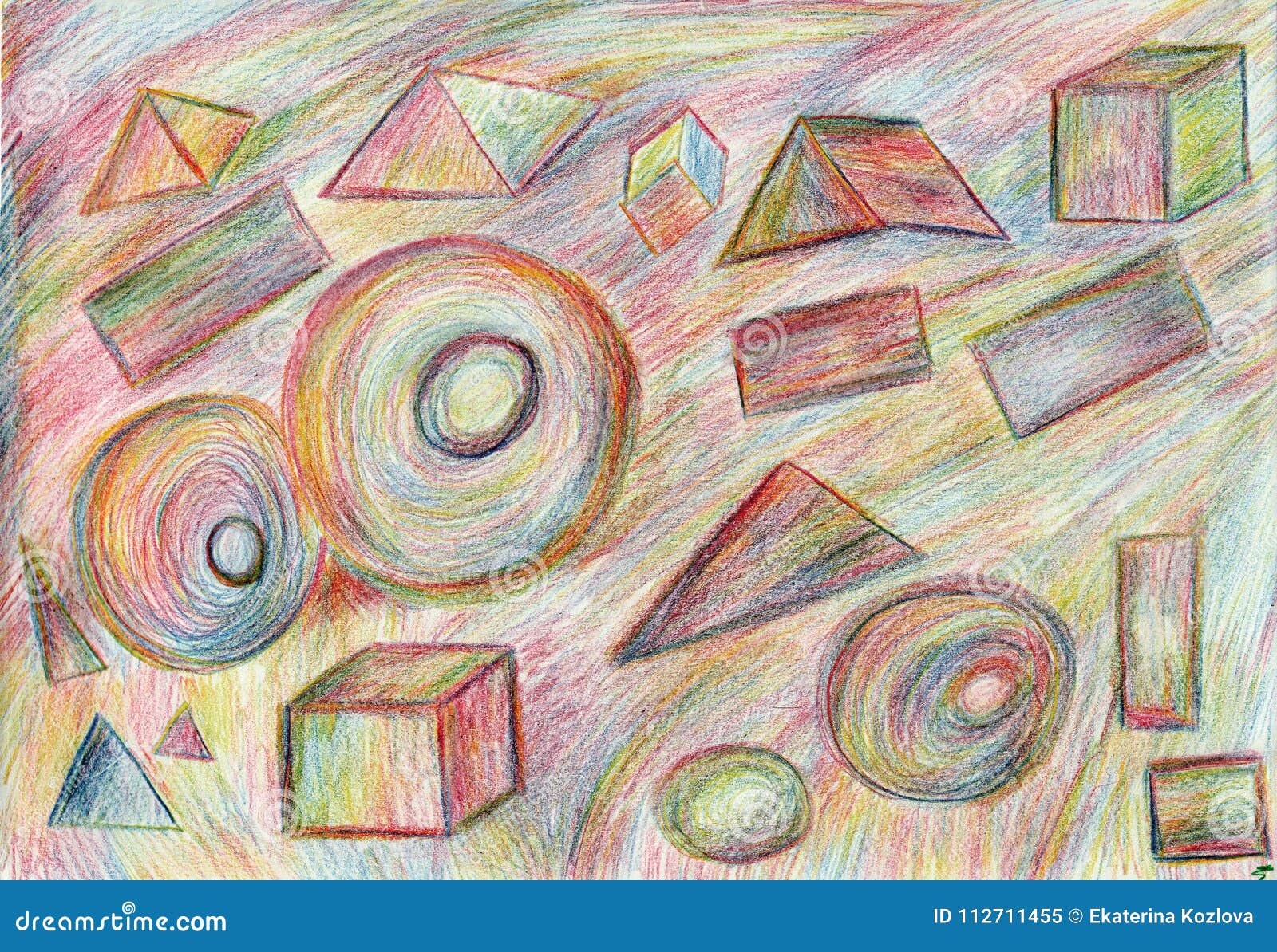 Geometry, Technical Drawing, Space Stock Image - Image of neon, cakes ...