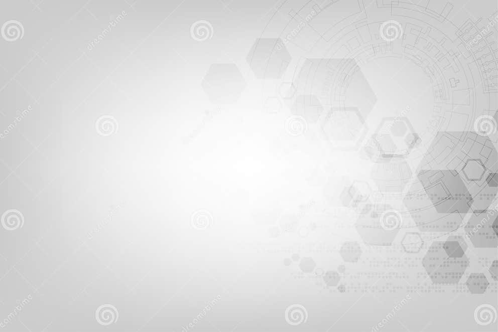 Geometry in Technology Concept on a Gray Background. Stock Vector ...
