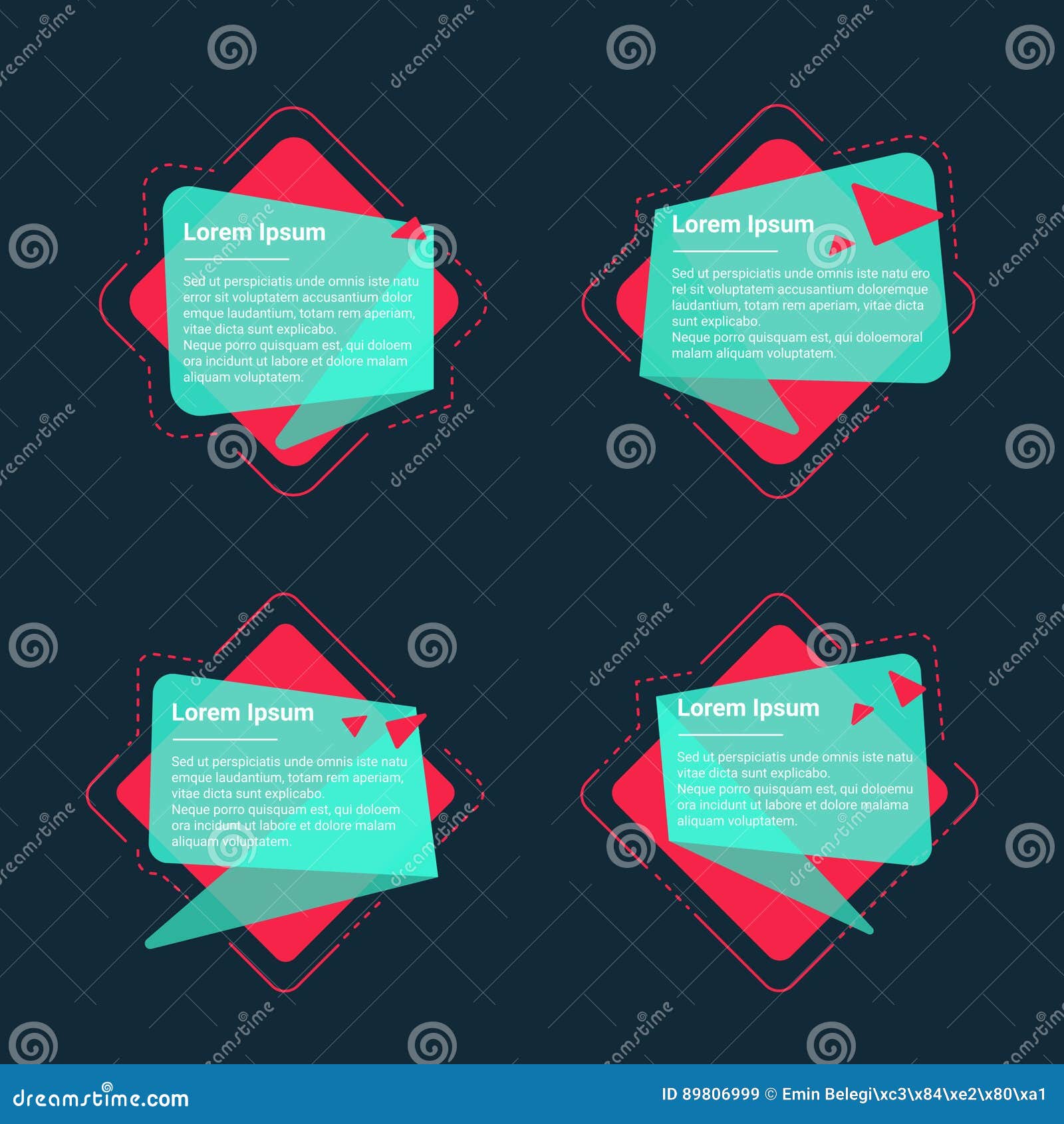 Geometry Text Banners stock illustration. Illustration of sign - 89806999