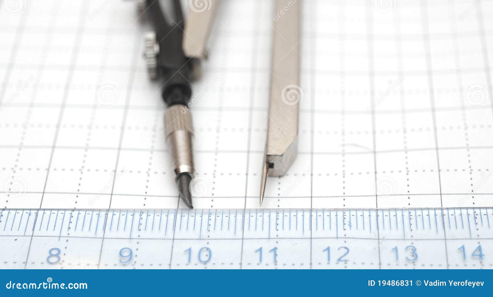 Geometry tools stock image. Image of compass, instrument - 19486831