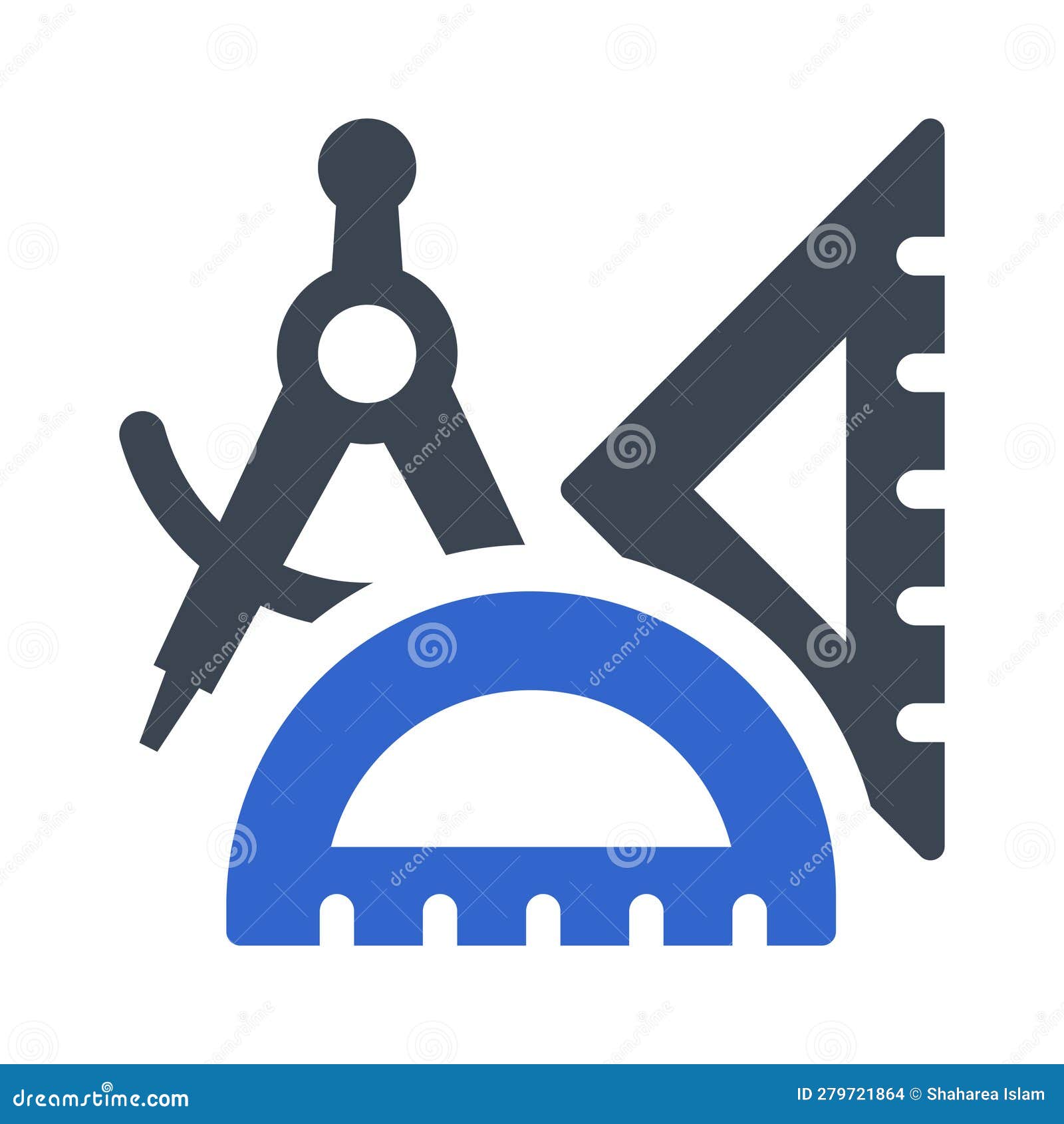 Geometry Tools icon stock vector. Illustration of symbol - 279721864