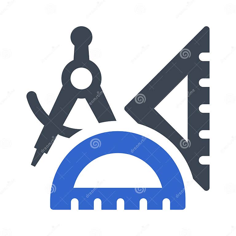 Geometry Tools icon stock vector. Illustration of symbol - 279721864