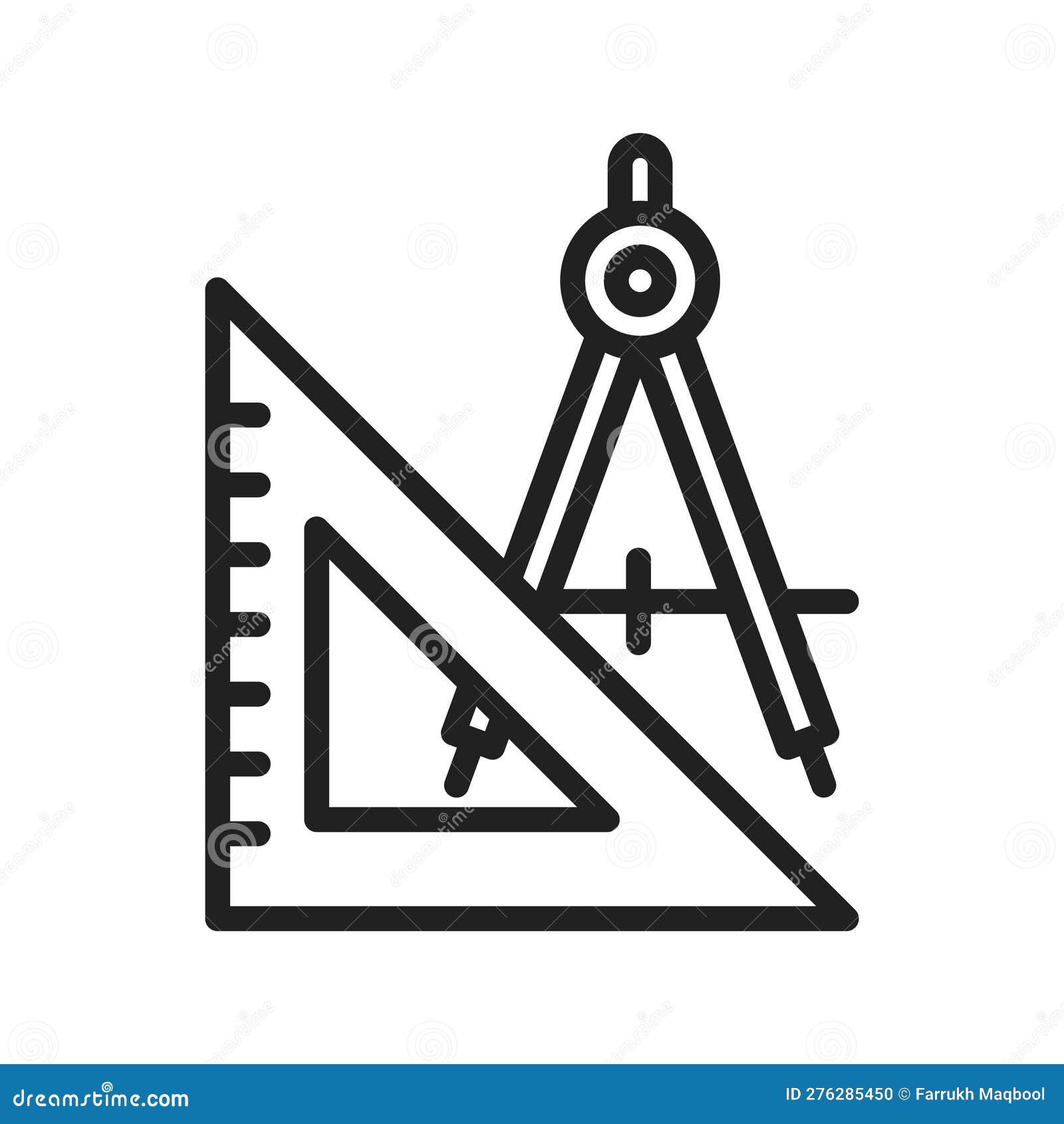 Geometry Tools Icon Vector Image. Suitable for Mobile Apps, Web Apps ...