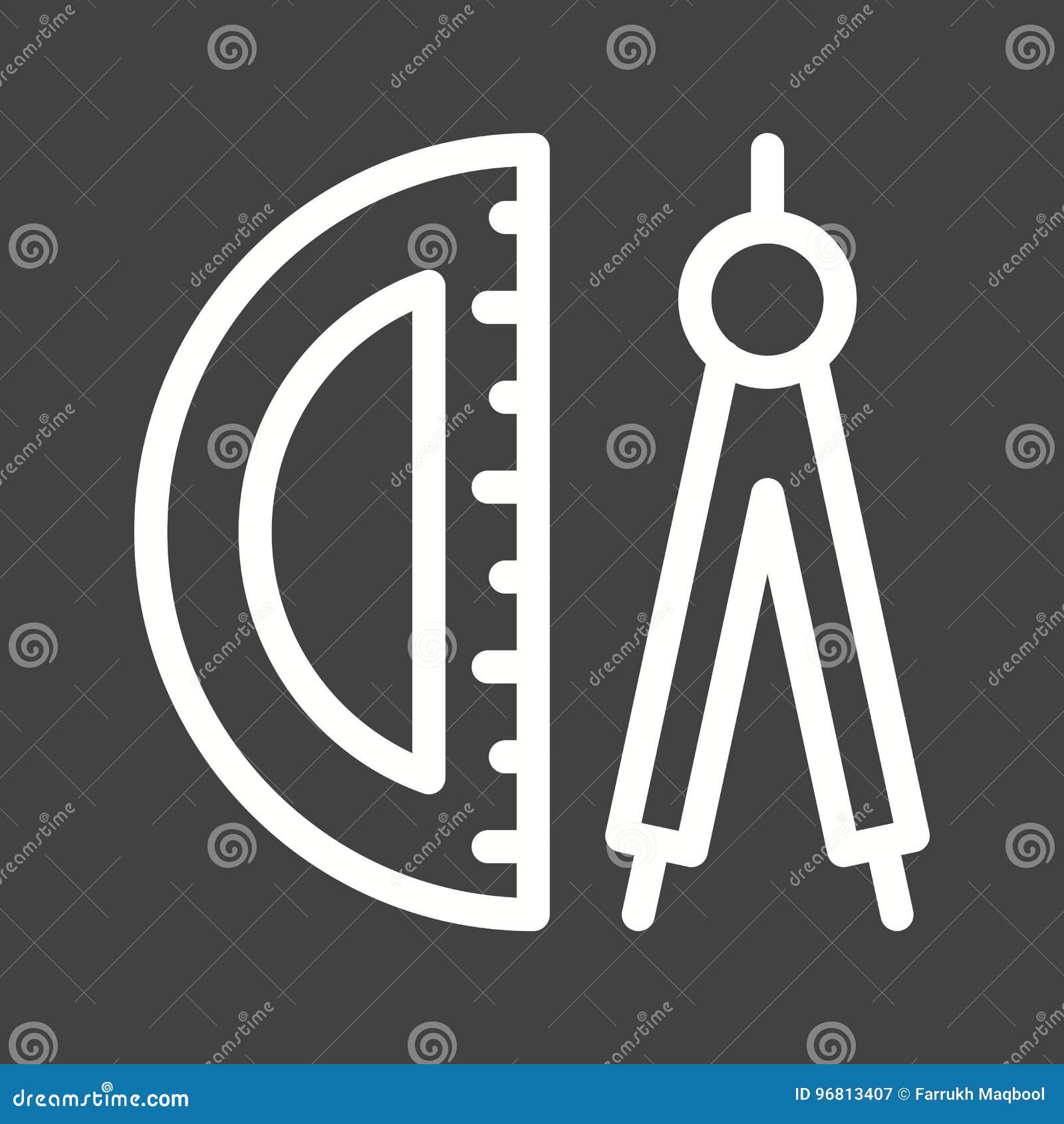 Geometry Tools II stock illustration. Illustration of instrument - 96813407