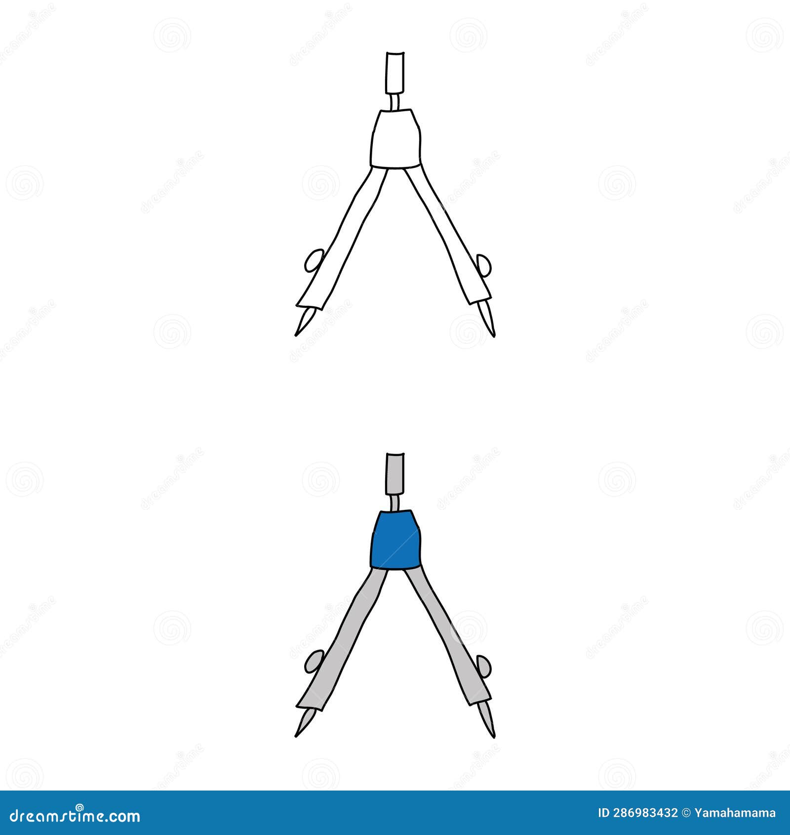 Geometry tools 2 stock vector. Illustration of vector - 286983432