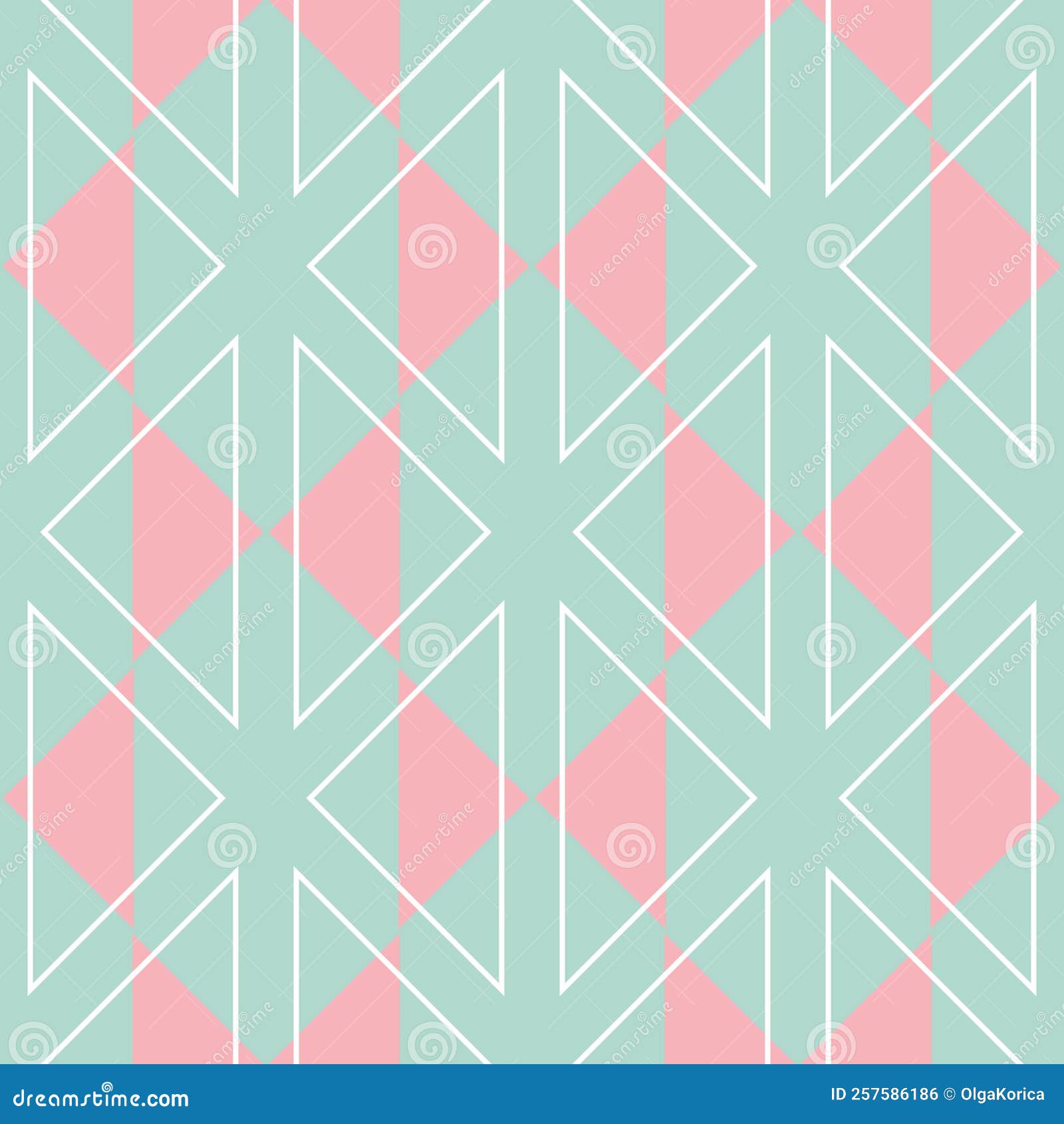 Geometry Triangle Shape Seamless Pattern Color Design Stock ...