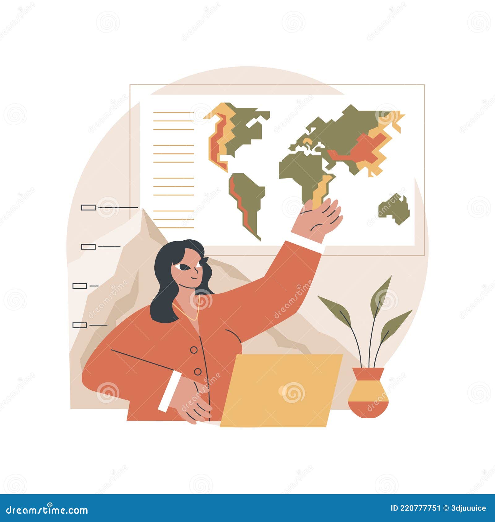 Geomorphology Abstract Concept Vector Illustration. Stock Vector ...