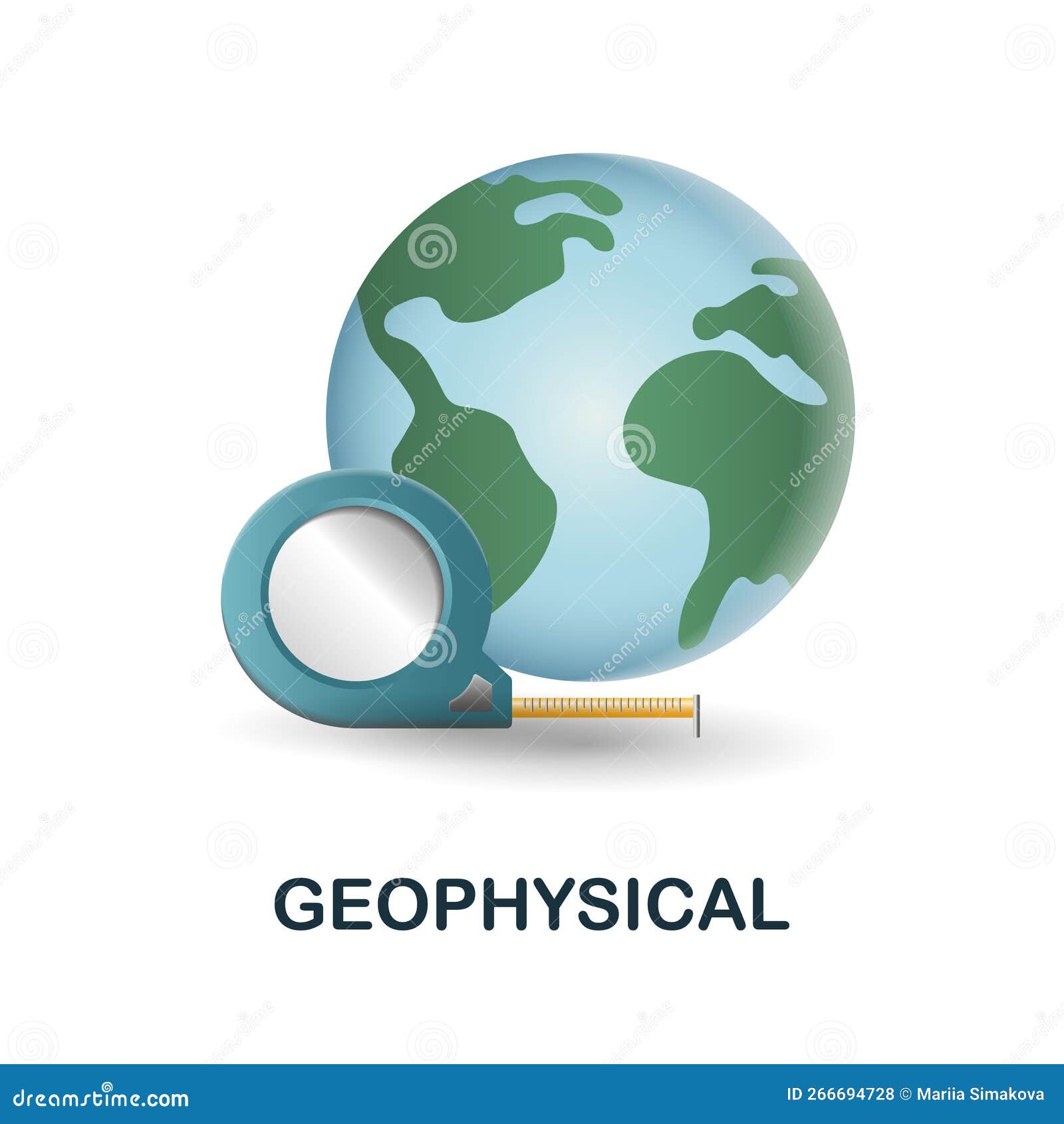 Geophysical Icon. 3d Illustration from Engineering Collection Stock ...
