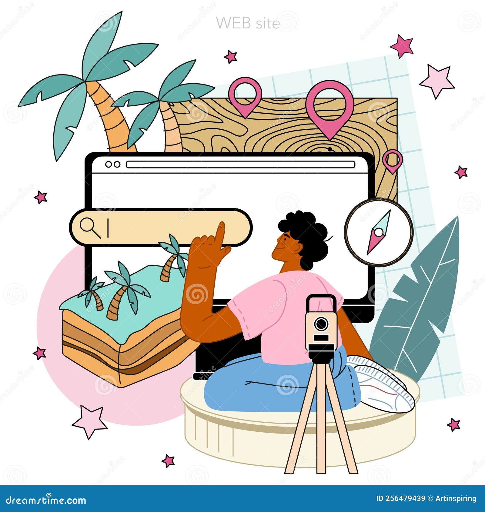 Geophysicist Online Service or Platform. Scientist Study Structure ...