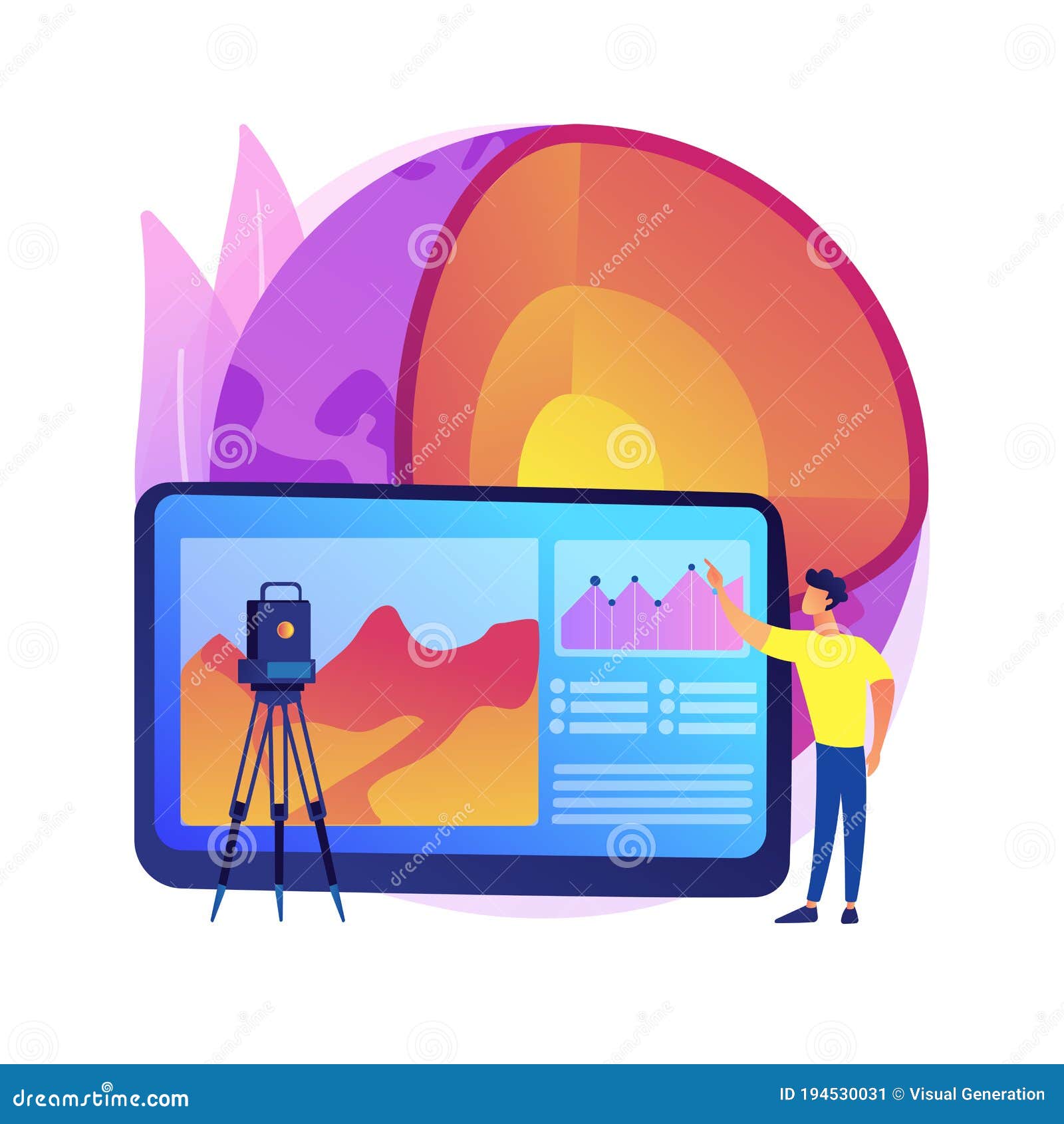 Geophysics Abstract Concept Vector Illustration. Stock Vector ...