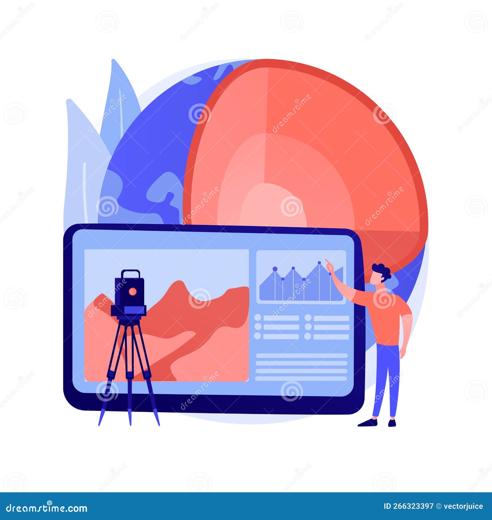 Geophysics Abstract Concept Vector Illustration Stock Vector ...