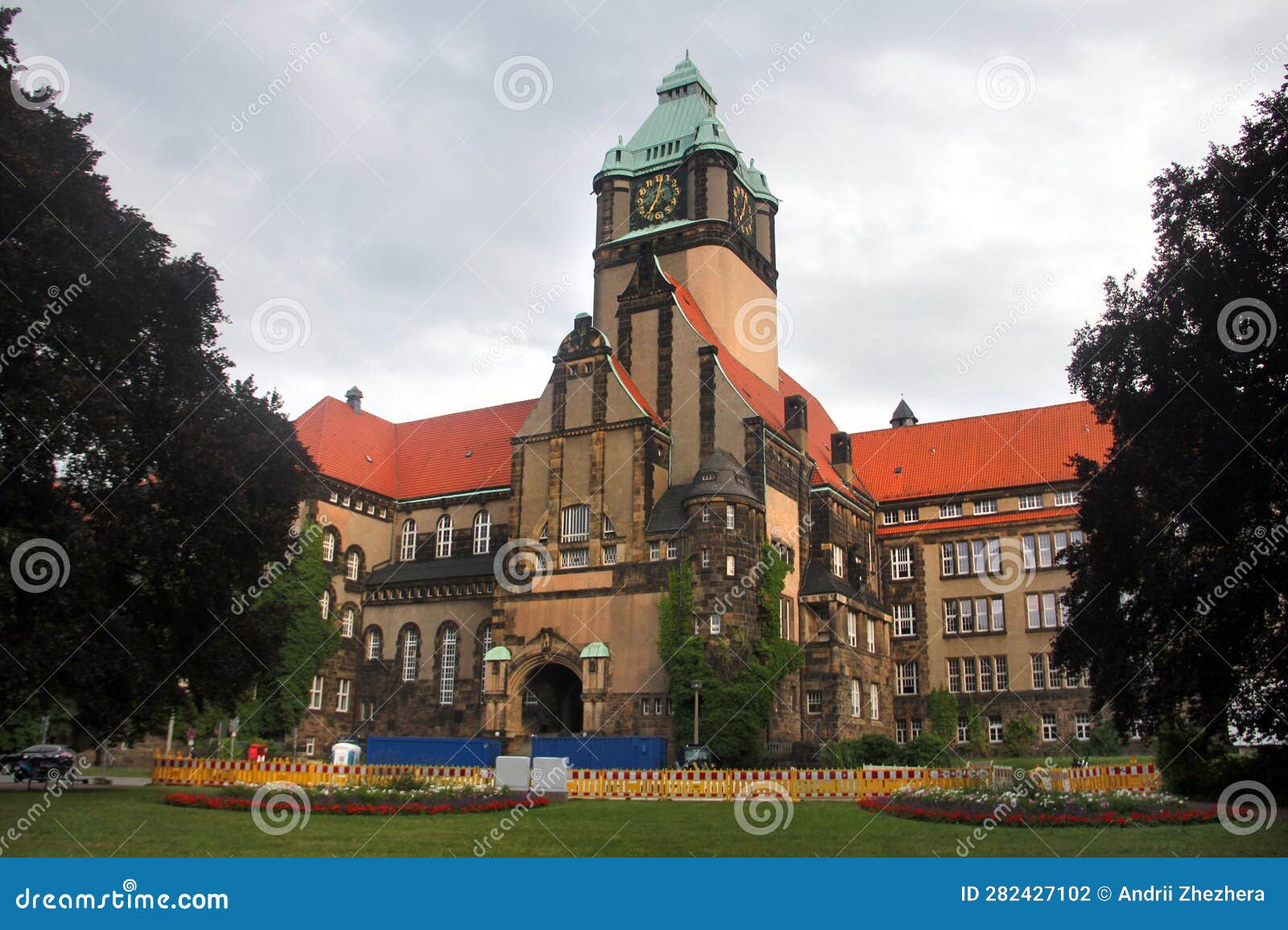 Georg Schumann Building of the Dresden Technical University in Saxony ...