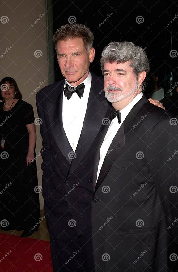 George Lucas,Harrison Ford editorial stock image. Image of institute ...