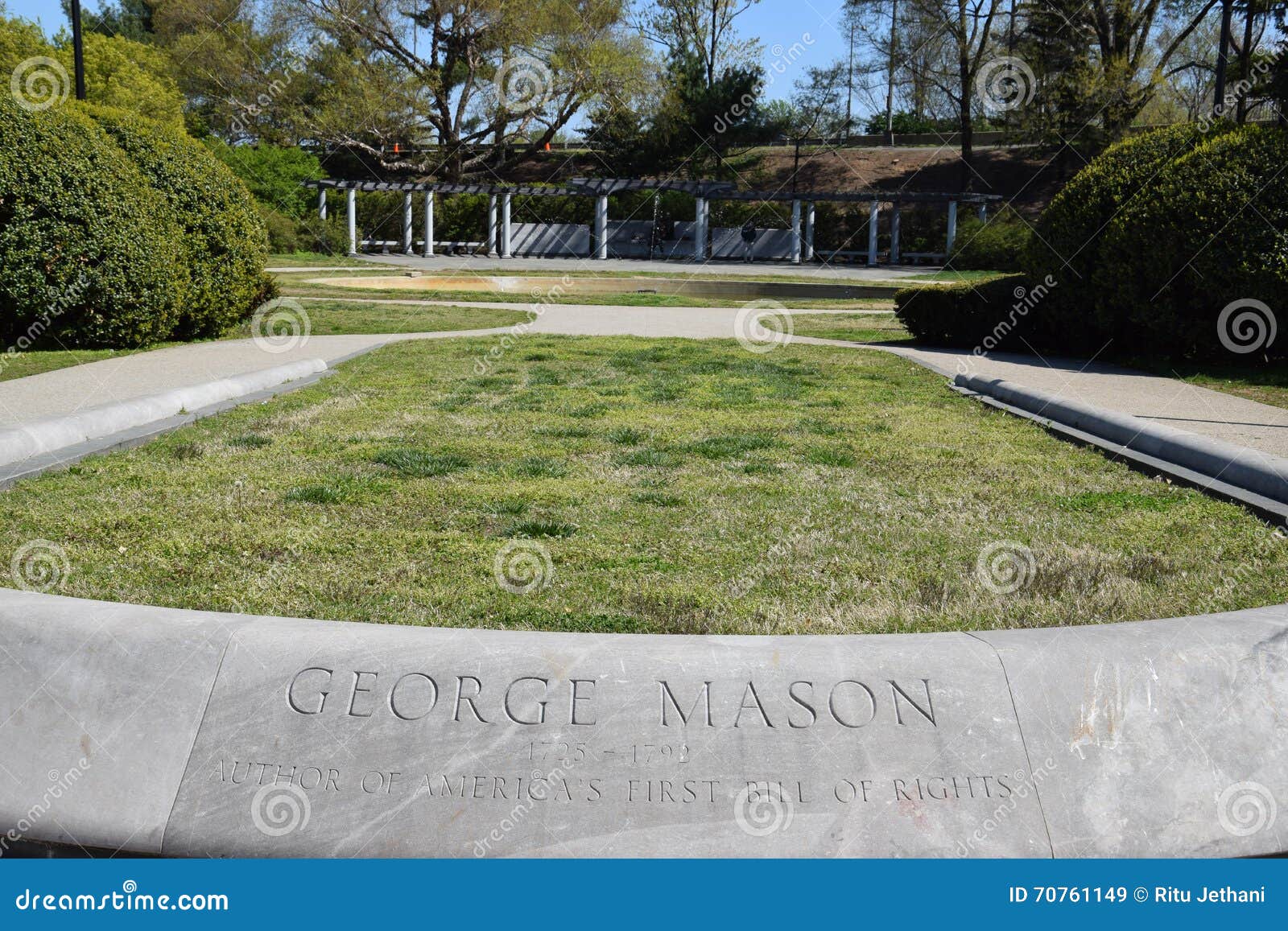 George Mason Memorial in Washington DC Stock Image - Image of district ...
